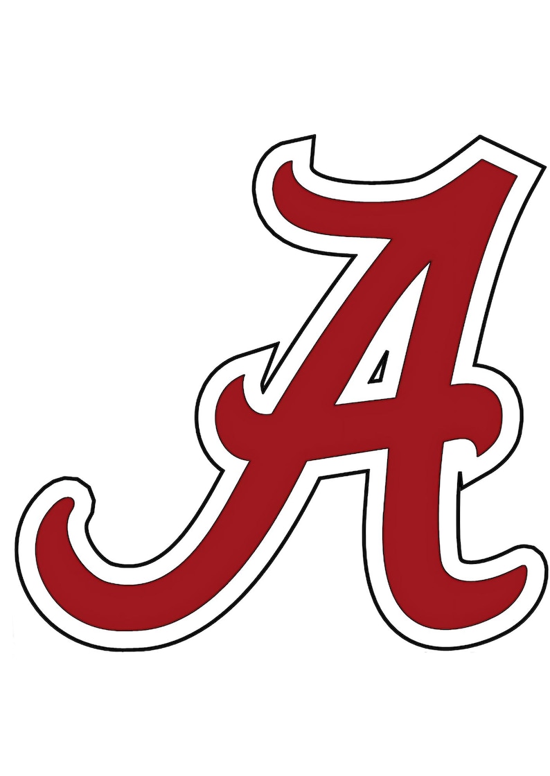 Alabama Crimson Tide Football SVG Cut File, Cricut or Silhouette - Etsy