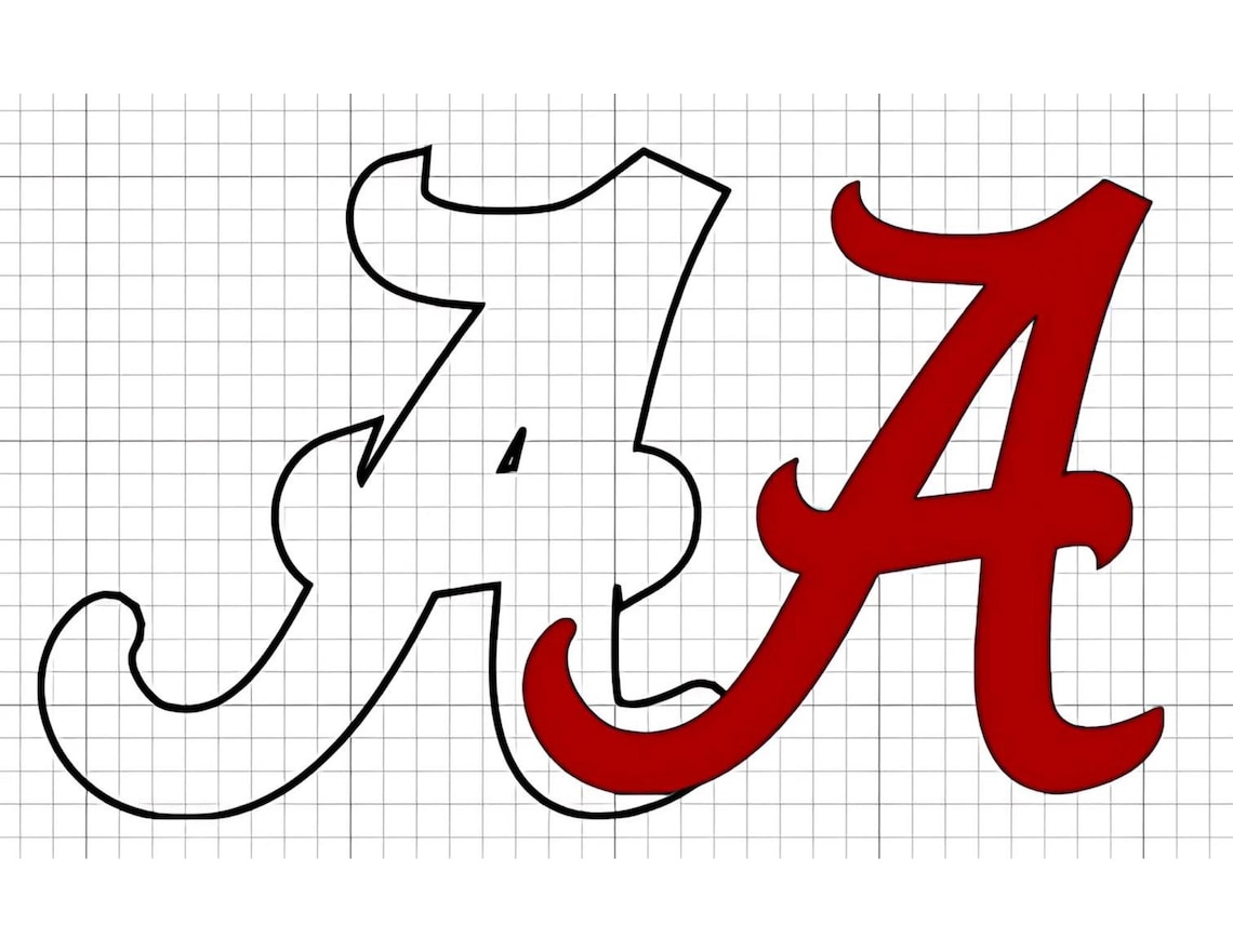 Alabama Crimson Tide Football SVG Cut File, Cricut or Silhouette - Etsy