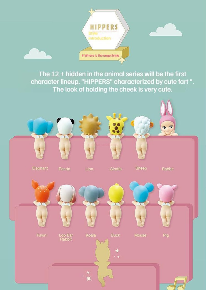 Sonny Angel Hippers Animal Series - Etsy New Zealand