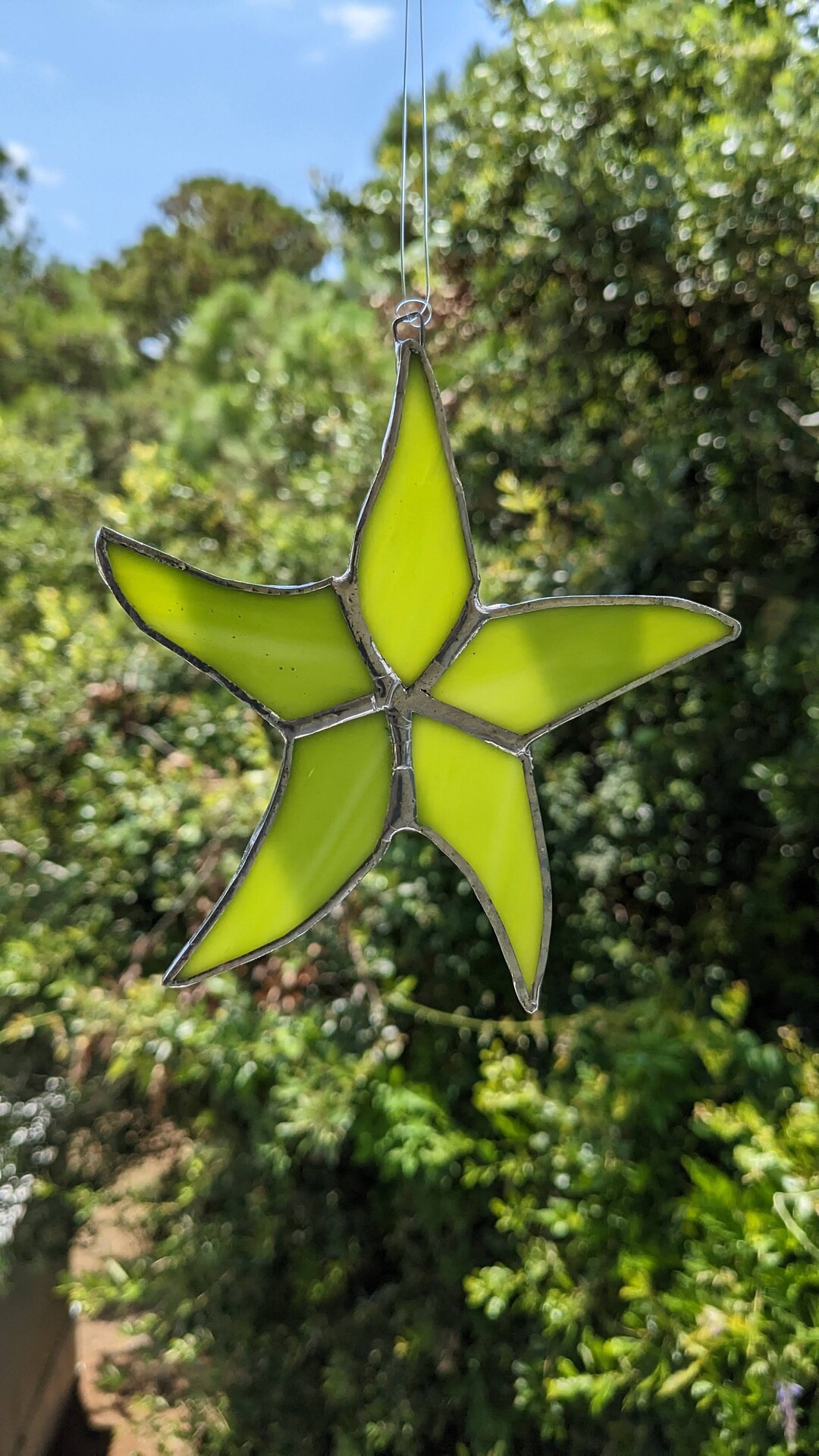 Stained Glass Starfish, Seastar, Star Fish, Green Starfish, Handmade ...