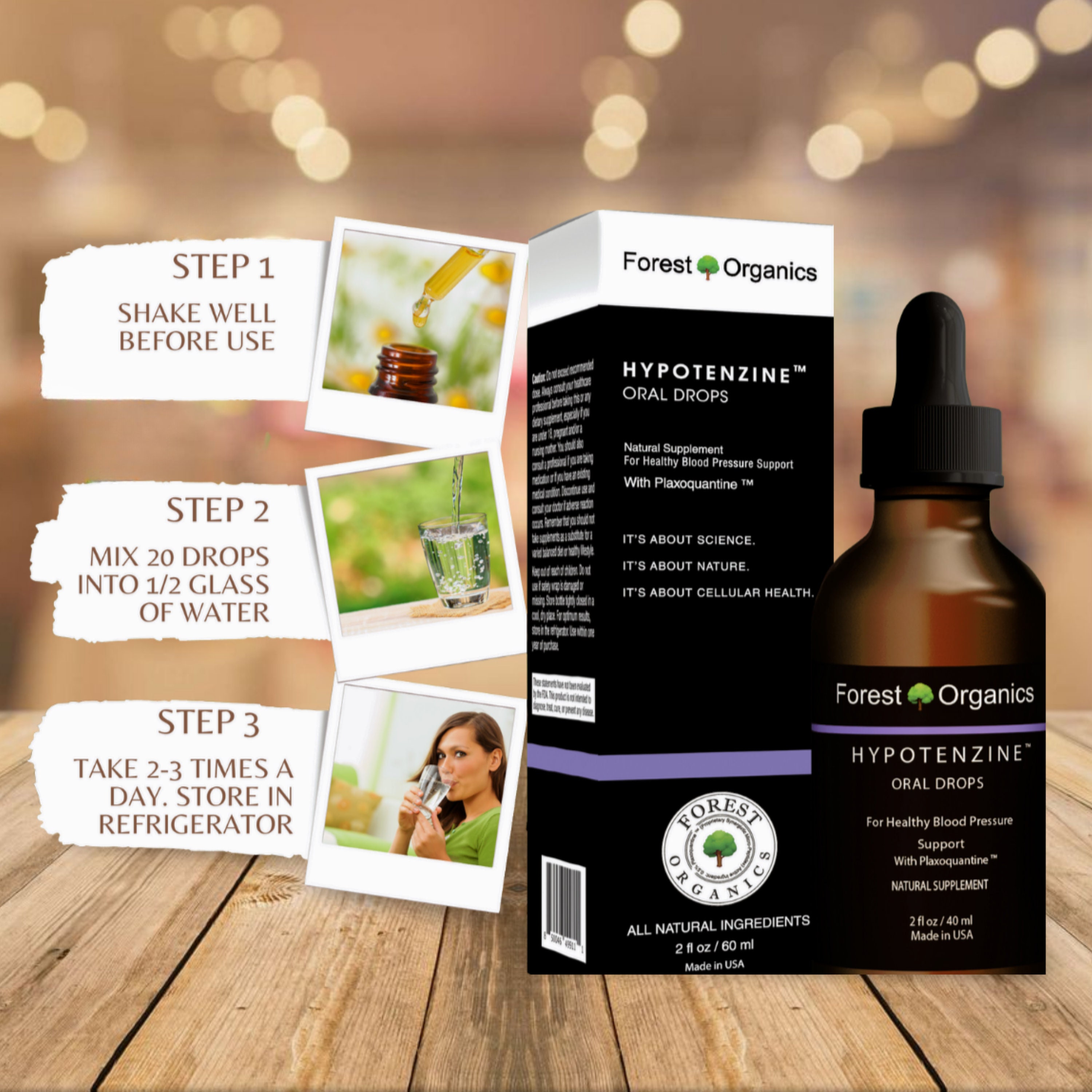 Herbal Blood Pressure Support Drops-natural Cardiovascular Health Aid ...