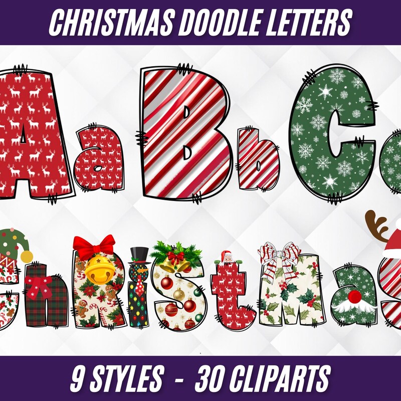 Christmas Doodle - Etsy