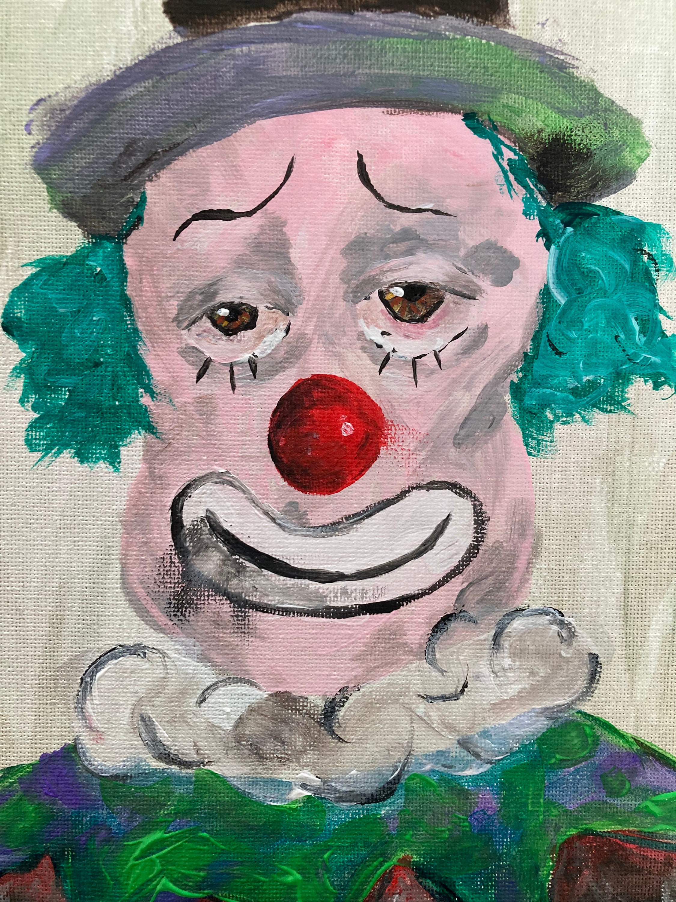 Famous Sad Clown Painting