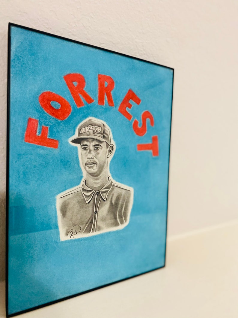 Forrest Gump Pencil Drawing/ Tom Hanks Wall Art/ Wall Decor/ Forrest ...