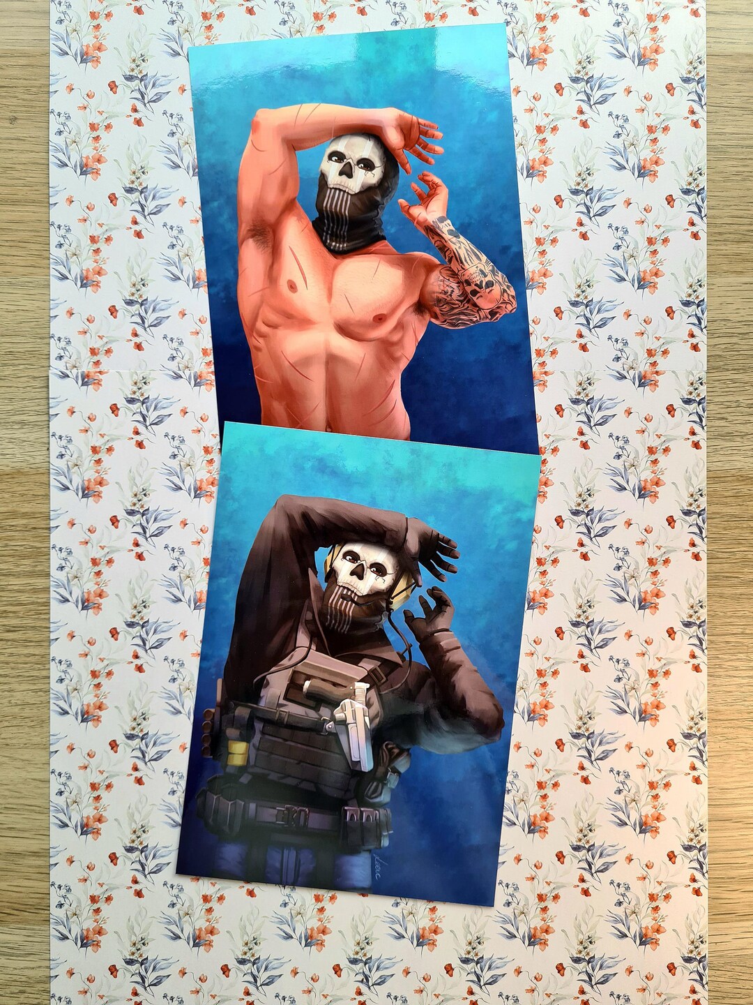 Print Skull Mask Lieutenant T-shirt Mask Colonel Cod - Etsy