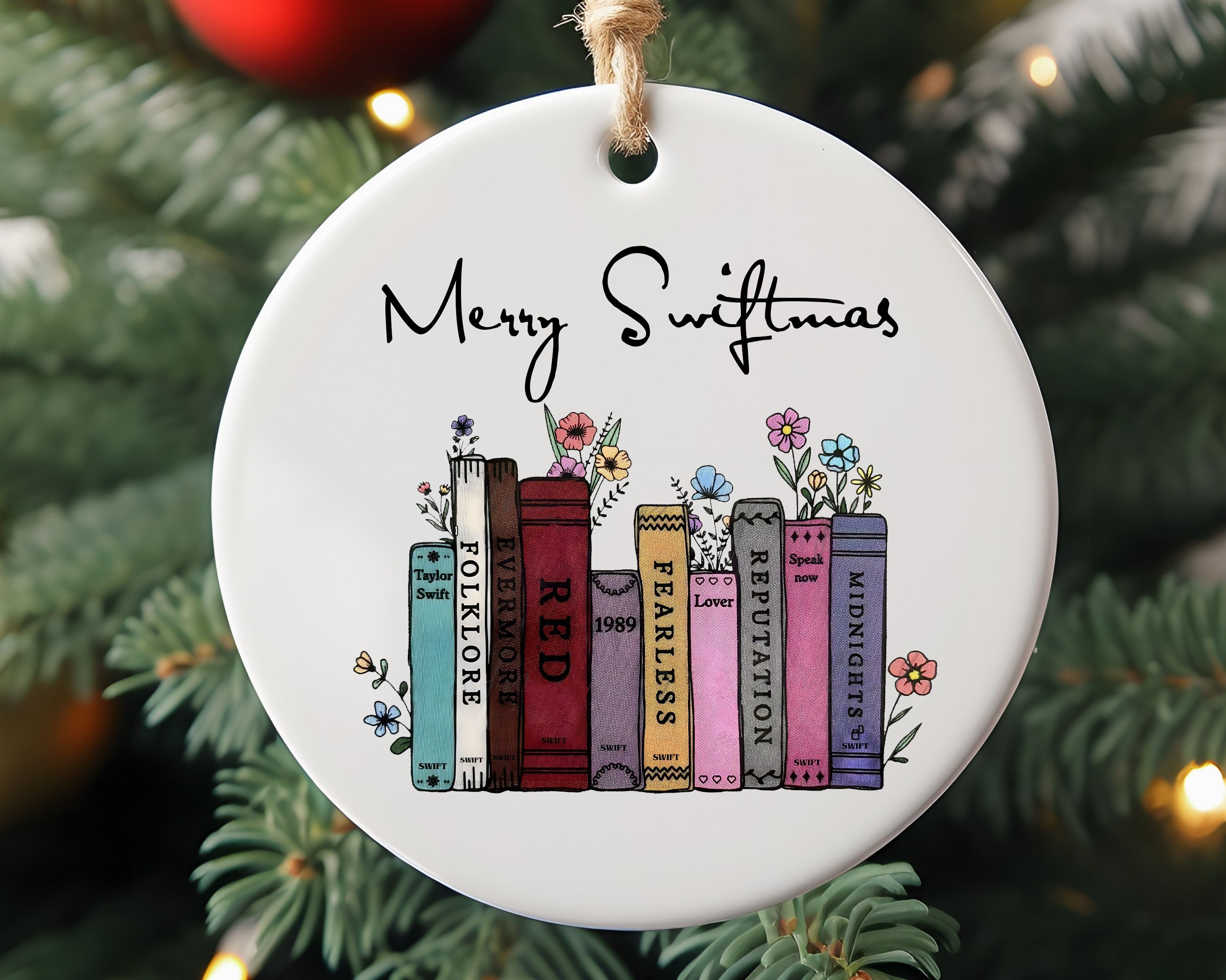 Merry Swiftmas Ornament - Swiftmas Christmas Ornament - Xmas Gift ...