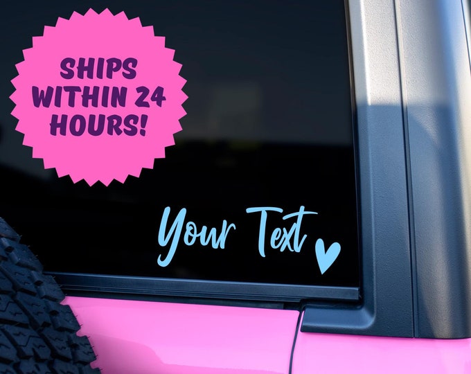 Custom Car Decals, Custom Vinyl Stickers, Custom Name Decals ...