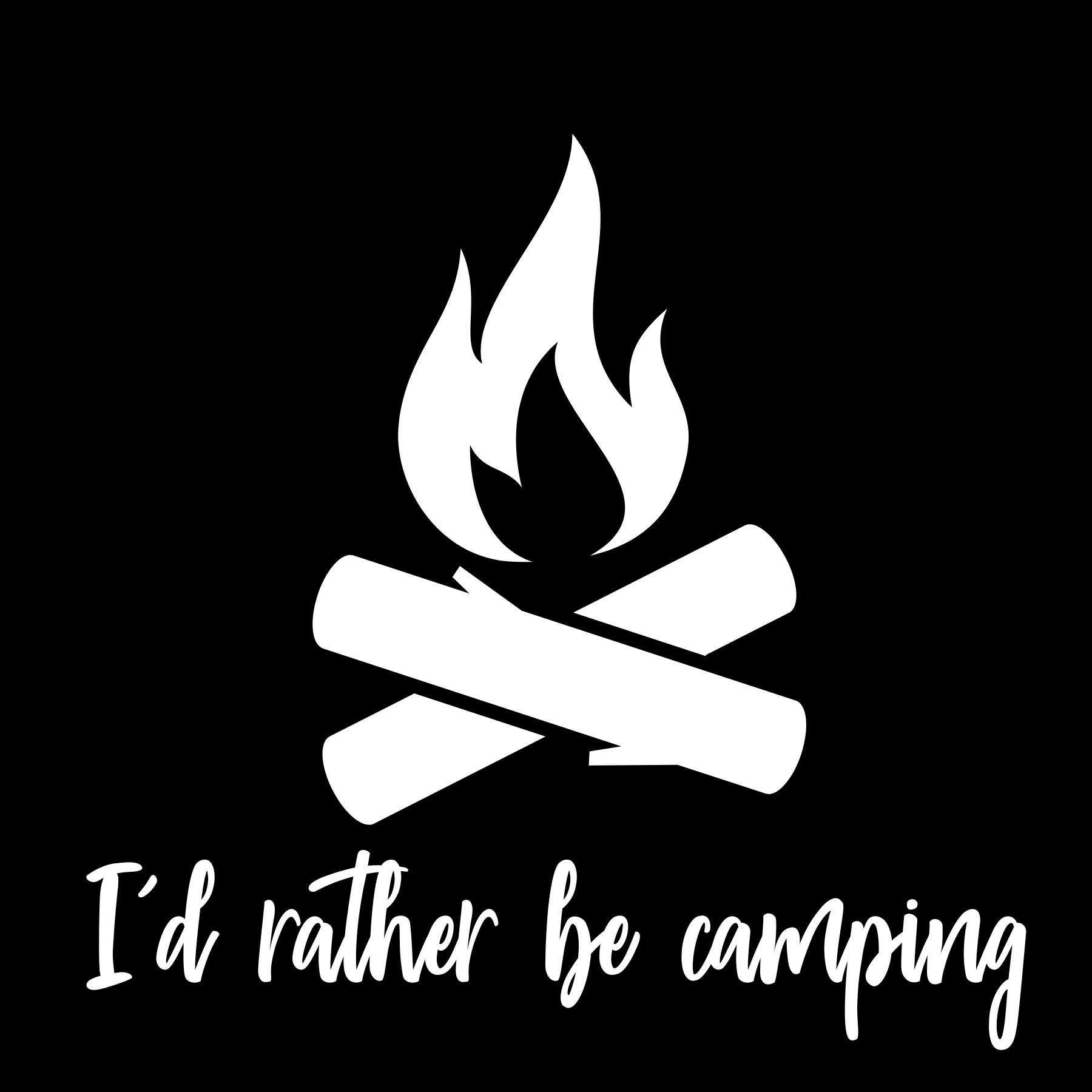 Camping Decal Camping Car Decal Campfire Decal I'd - Etsy