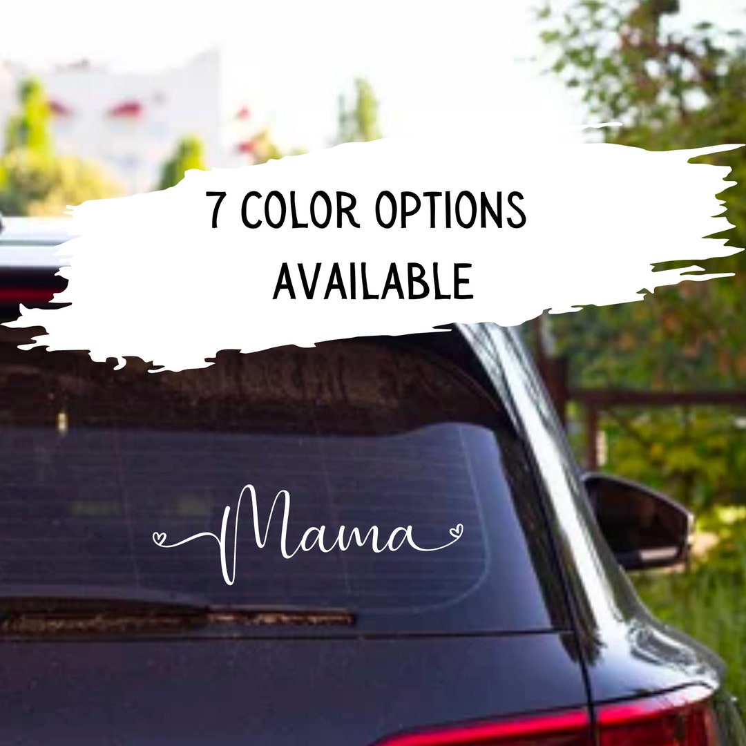 Mama Car Decal, Mom Car Decal, Mama Decal, Mom Decal, Heart Decal ...