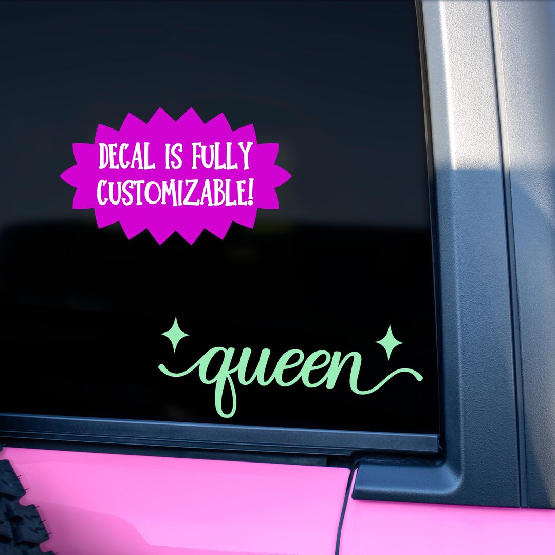 Custom Car Decals, Custom Vinyl Stickers, Custom Cursive Name Decals ...