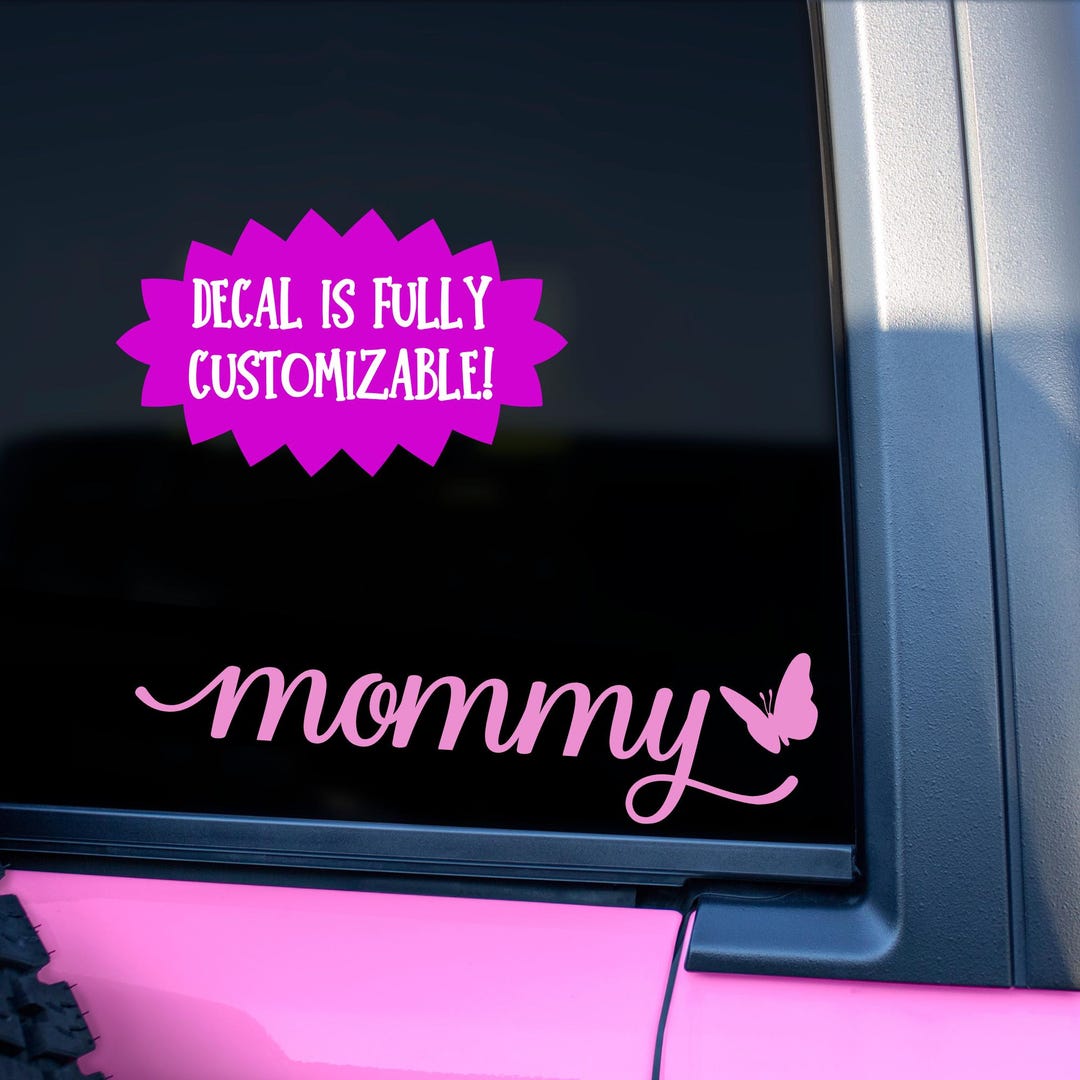 Custom Car Decals, Custom Vinyl Stickers, Custom Cursive Name Decals ...