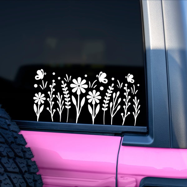 Car Decal Flower - Etsy