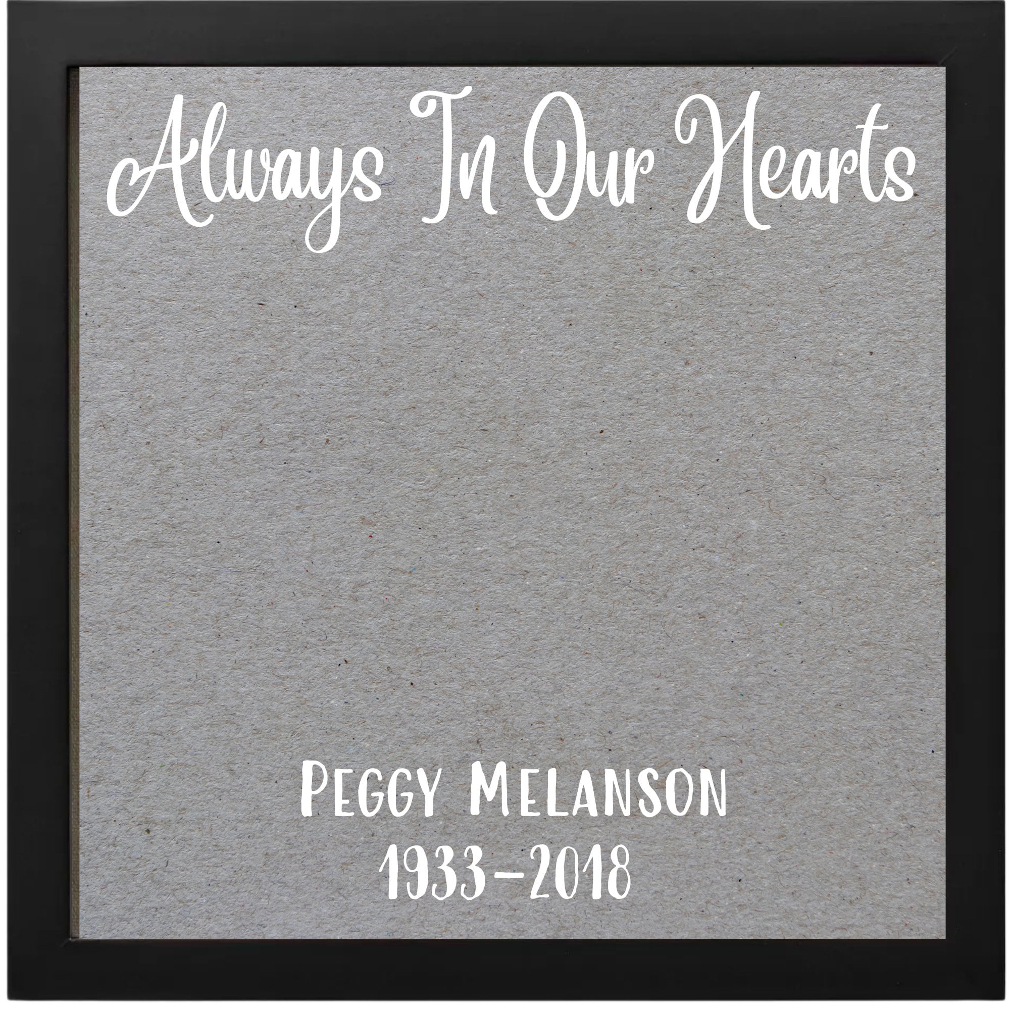 In Loving Memory Shadow Box Personalized for Loved One Custom - Etsy