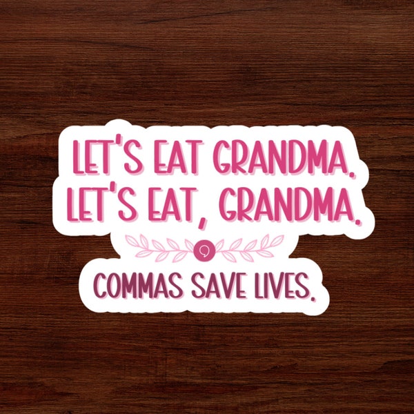 Commas Save Lives - Etsy