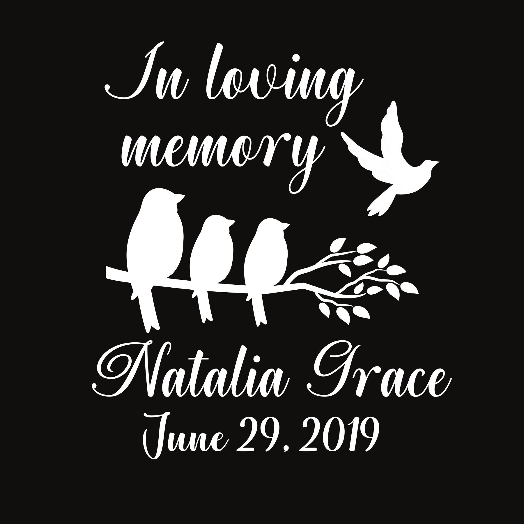 Custom in Loving Memory Memorial Decal Car Sticker Car Decal - Etsy