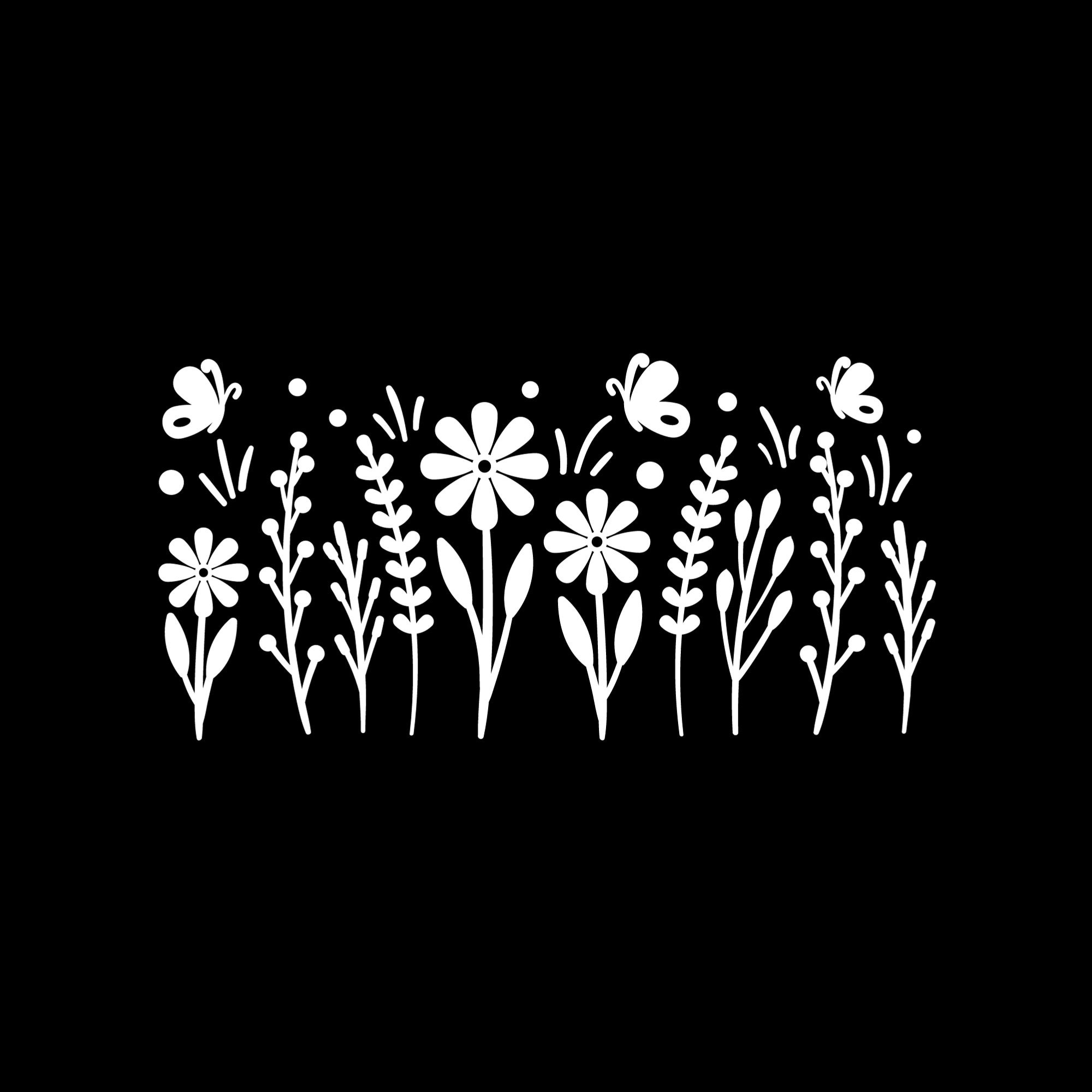 Wildflower Decal, Boho Car Decal, Flower Car Decal, Plant Lover Decal ...