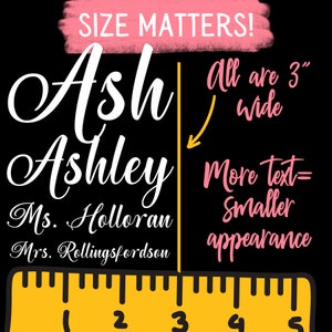 Custom Label Back to School Stickers Custom Name Decals Personalized ...