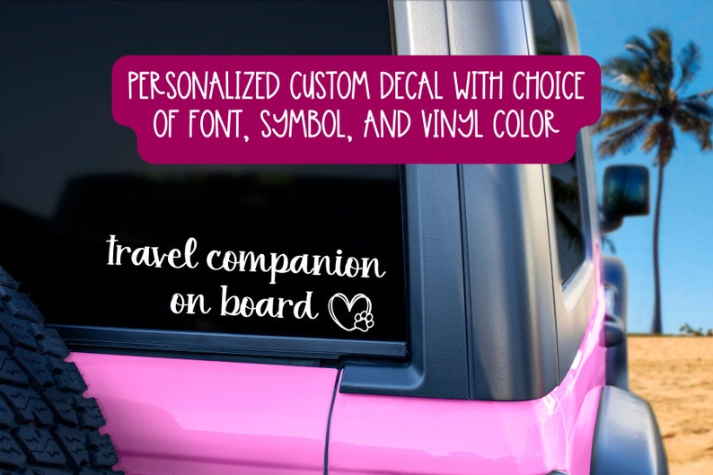 Custom Car Decals With Custom Font, Symbols, and Vinyl Color, Custom ...