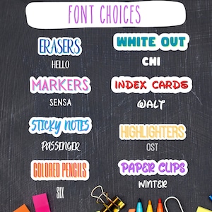 Custom Label Back to School Stickers Custom Name Decals Personalized ...
