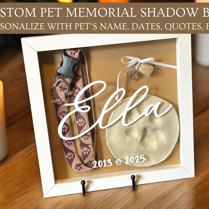 Dog Memorial Shadow Box - Etsy