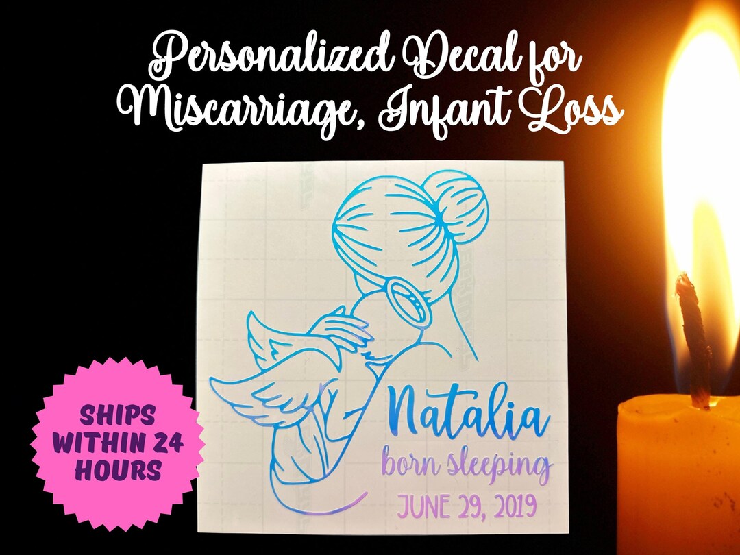 Custom Miscarriage Stillbirth Infant Loss Car Decals, Custom Vinyl ...