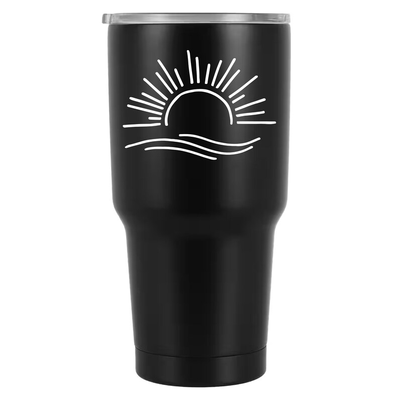 Sun Decal Waves Decal Beach Decal Beach Car Decal Summer - Etsy