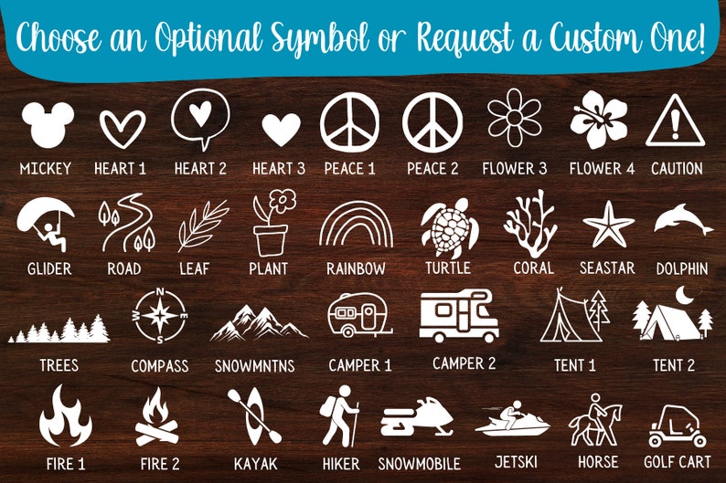 Custom Car Decals With Custom Font, Symbols, and Vinyl Color, Custom ...