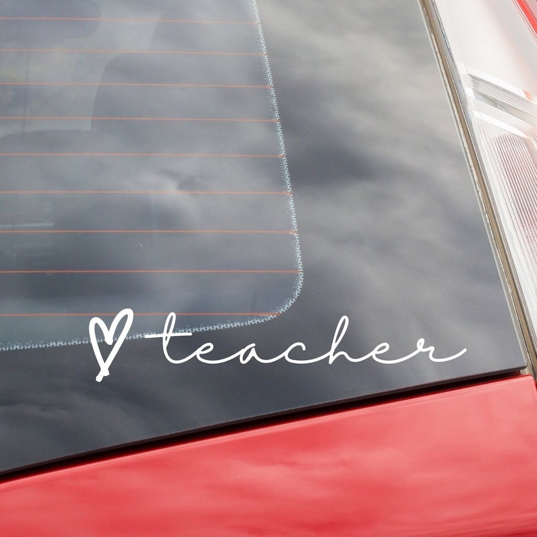 Teacher Car Decal | Teacher Decal | Best Teacher | Teacher Appreciation ...