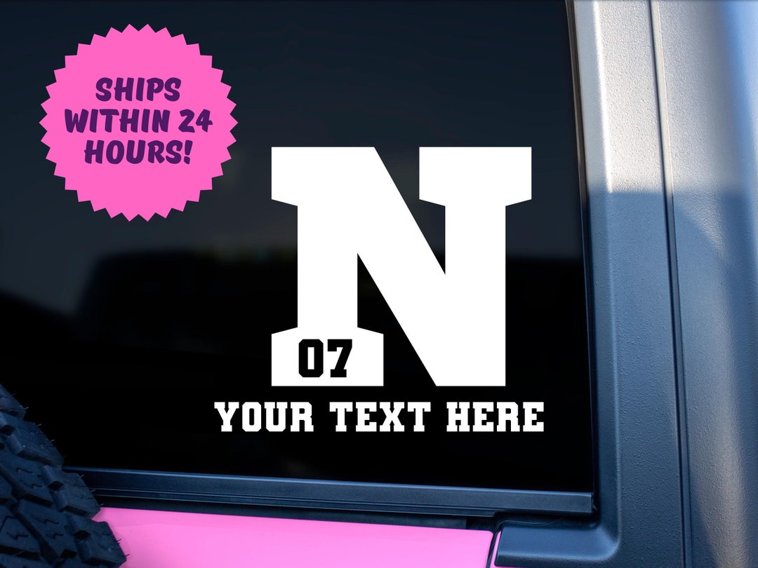 Custom Sports Decal for Car, Personalized Car Decal for Sports Mom ...