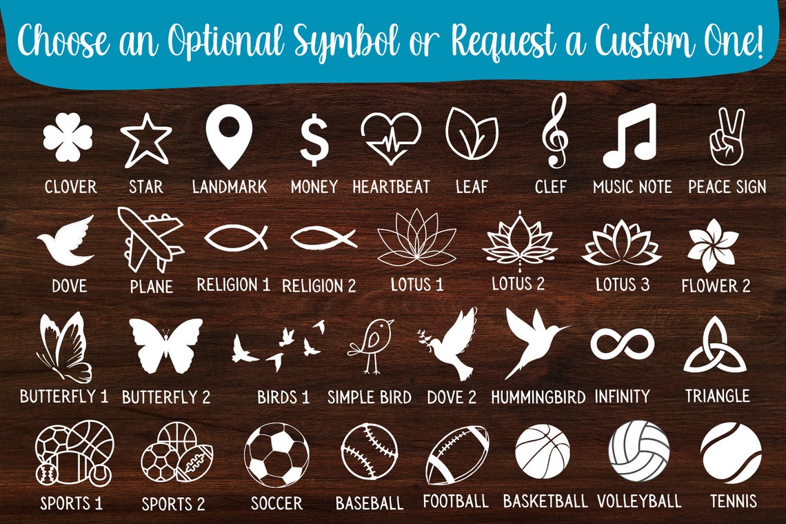 Custom Car Decals With Custom Font, Symbols, and Vinyl Color, Custom ...