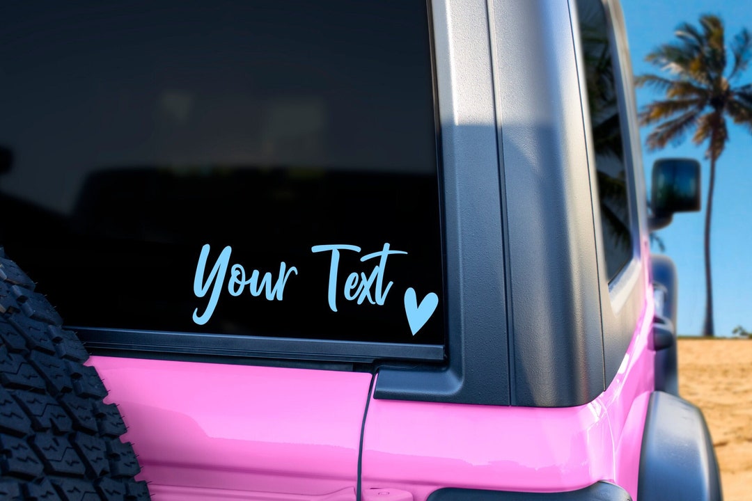 Custom Car Decal, Personalized Gift, Custom Vinyl Sticker, Custom Name ...