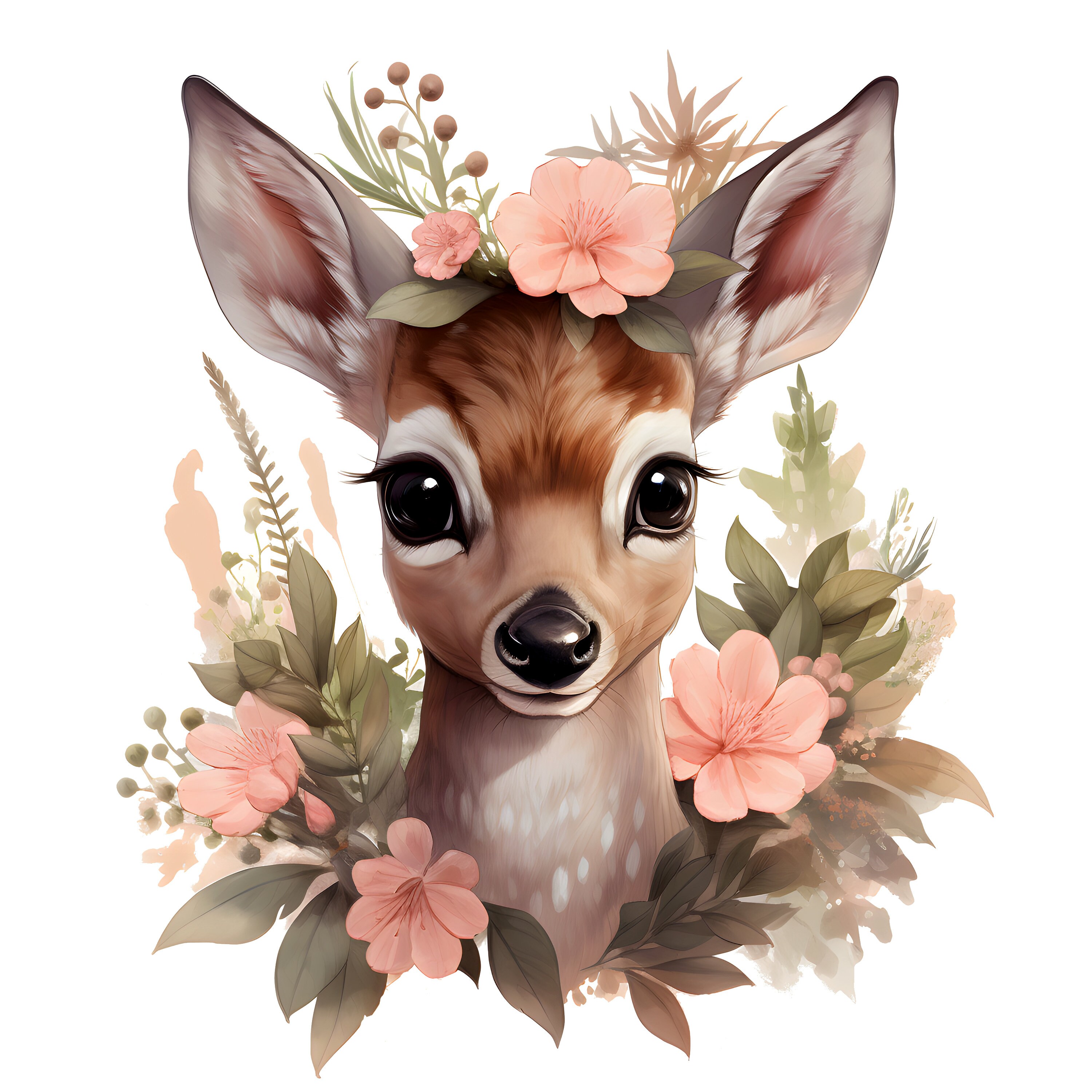 10 Clipart Files Baby Deer 300 DPI - Etsy