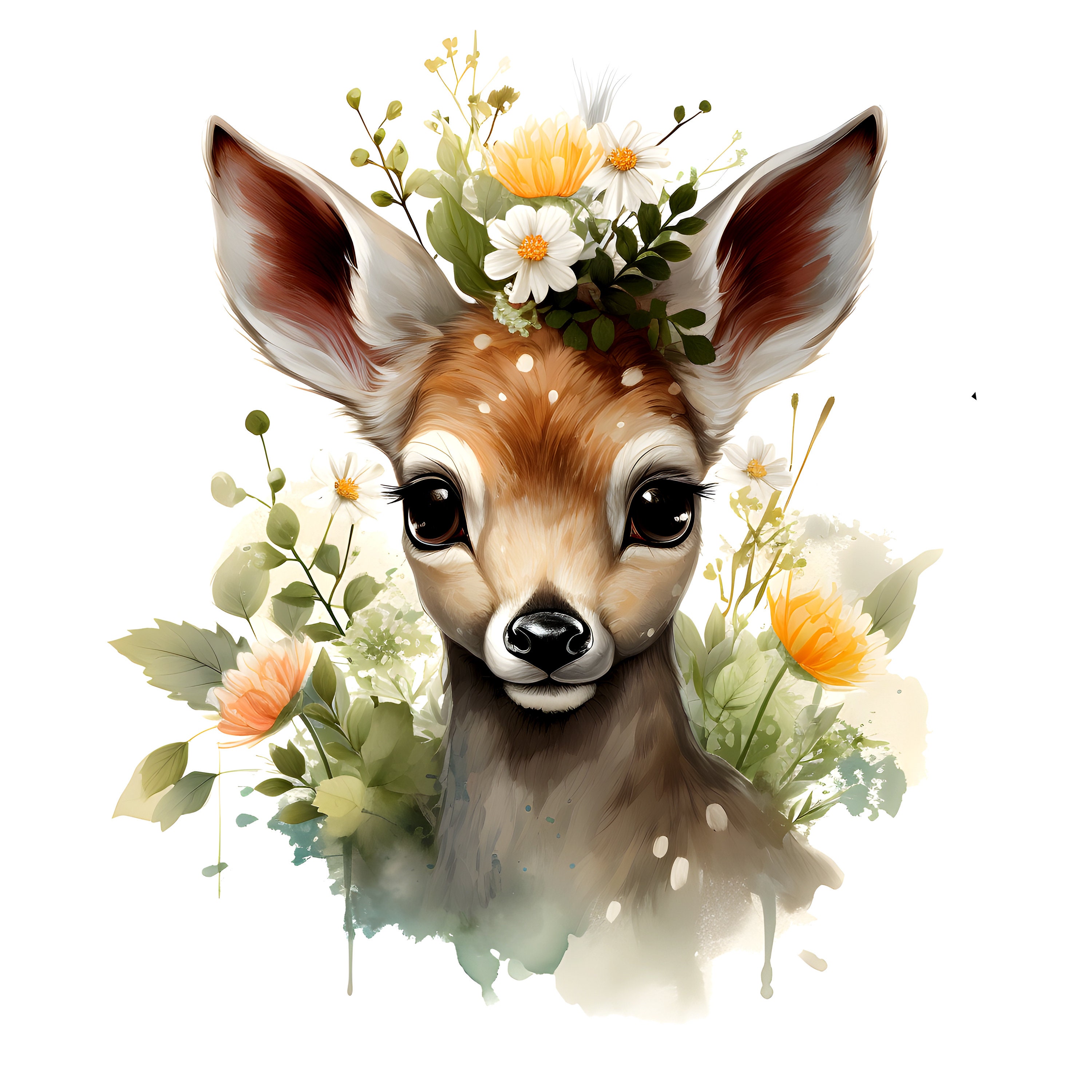 10 Clipart Files Baby Deer 300 DPI - Etsy