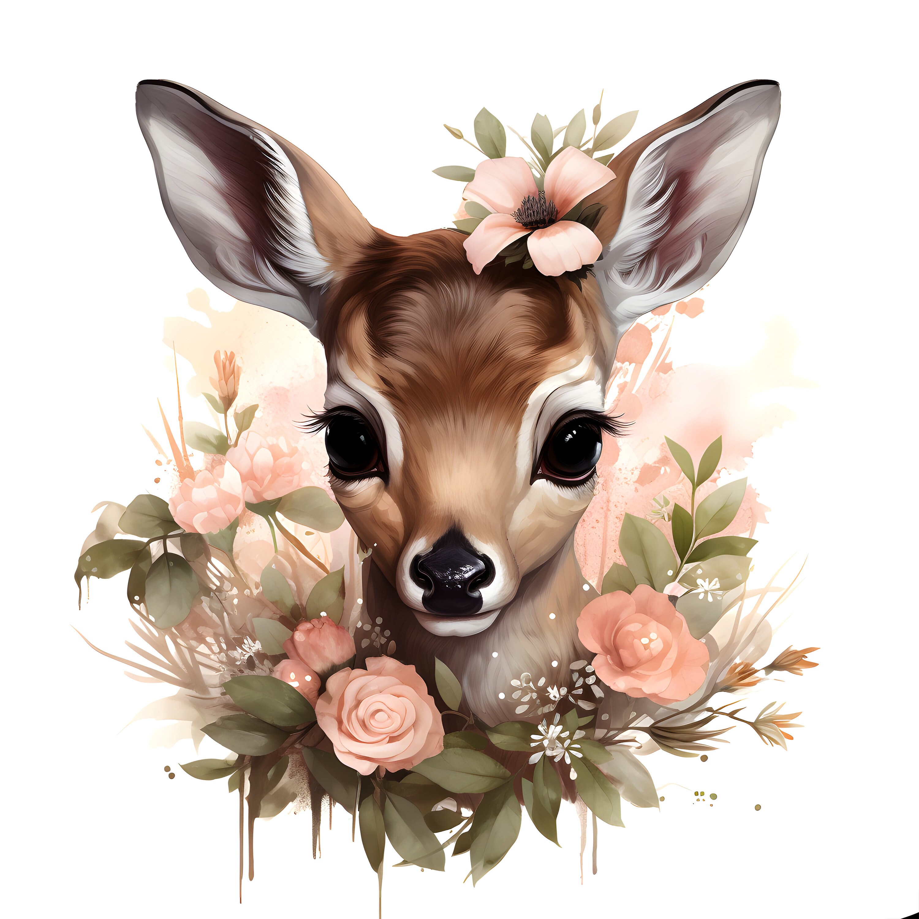 10 Clipart Files Baby Deer 300 DPI - Etsy