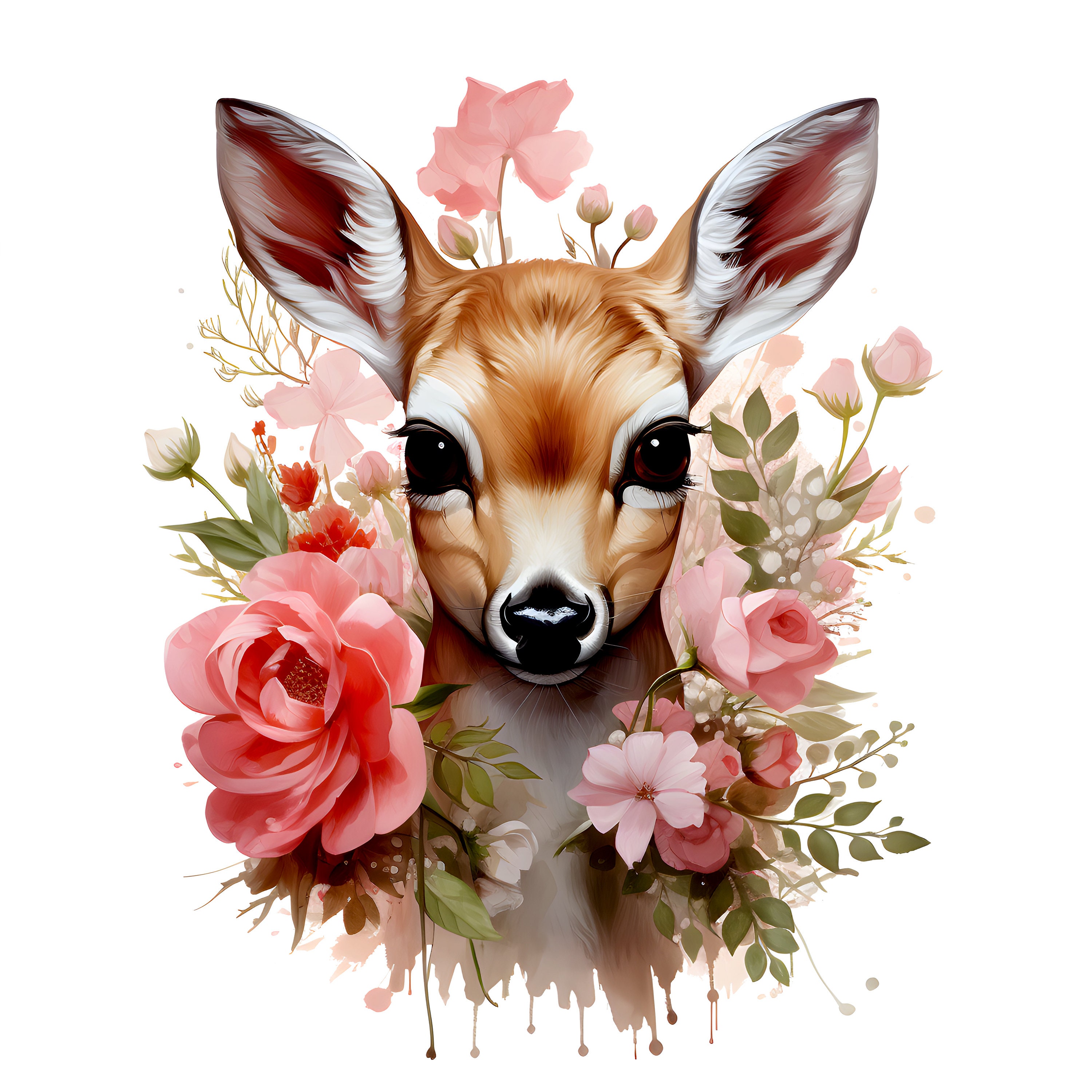10 Clipart Files Baby Deer 300 DPI - Etsy