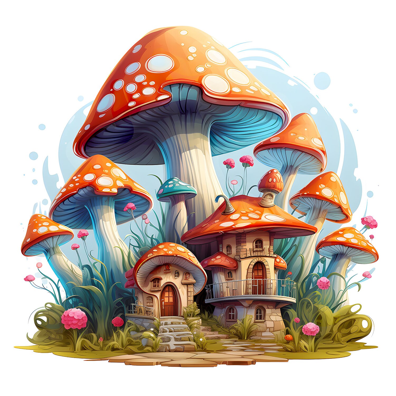 20 Clipart Files Mushrooms 300 DPI - Etsy