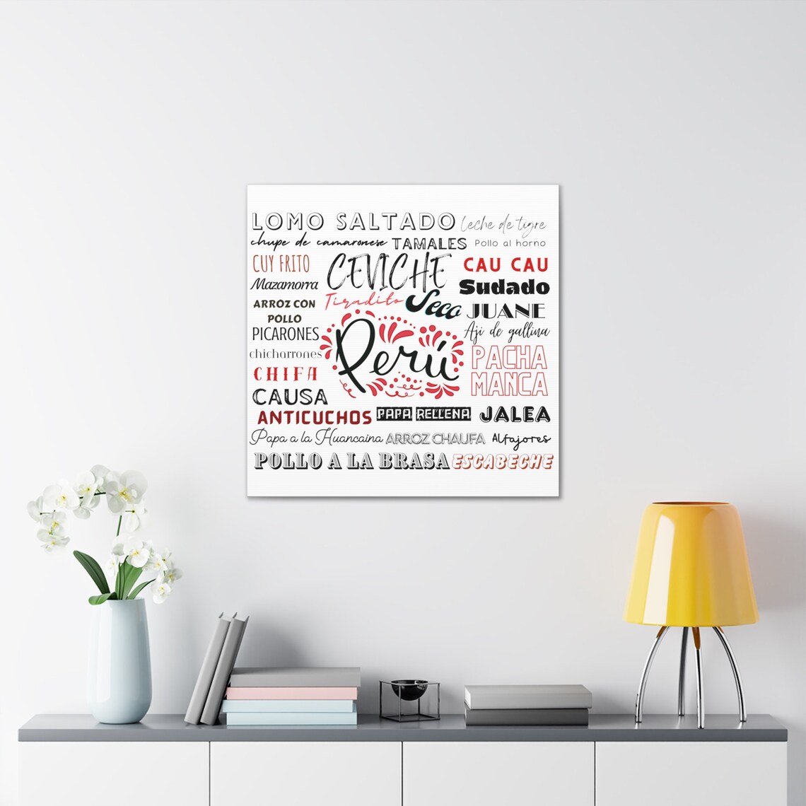 Peruvian Food Canvas Print: Kitchen Decor, Peru Cuisine Art - Etsy