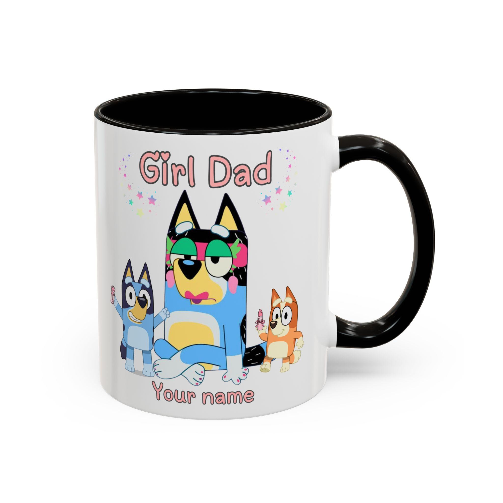 Personalized Bluey Mug, Best Dad Ever, Bluey Mug, Best Daddy Ever Mug ...