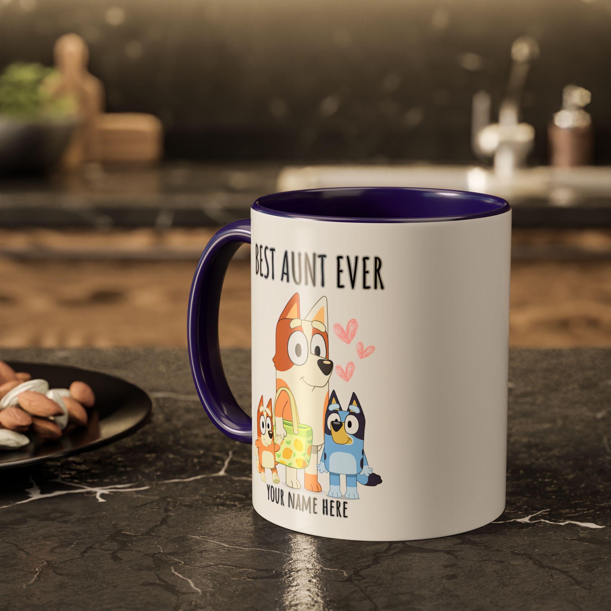 Personalized Bluey Mug, Best Aunt Ever, Bluey Mug, Best Aunt Ever Mug ...