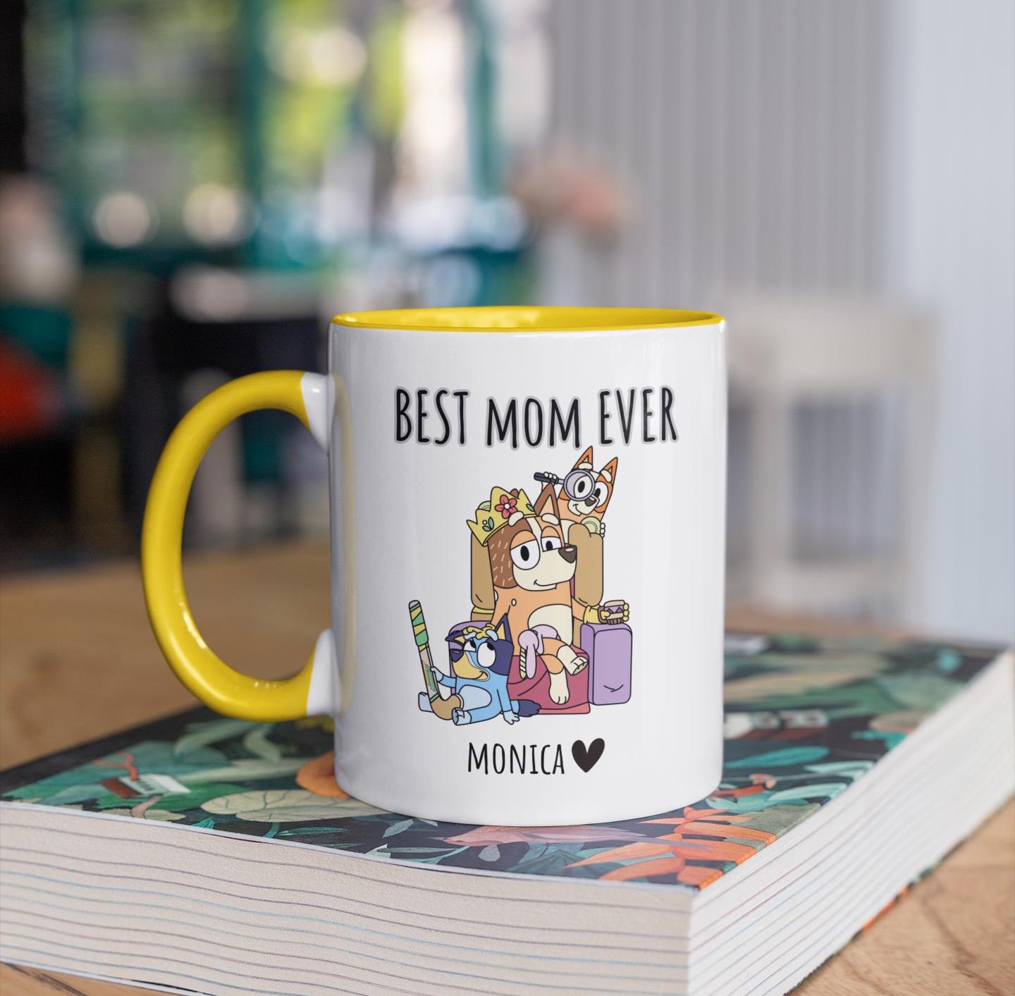 Personalized Bluey Mug, Best Mom Ever, Bluey Mug, Best Mom Ever Mug ...