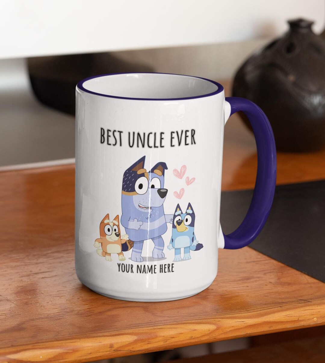 Personalized Bluey Mug, Best Uncle Ever, Blueys Uncle Mug, Best Uncle ...