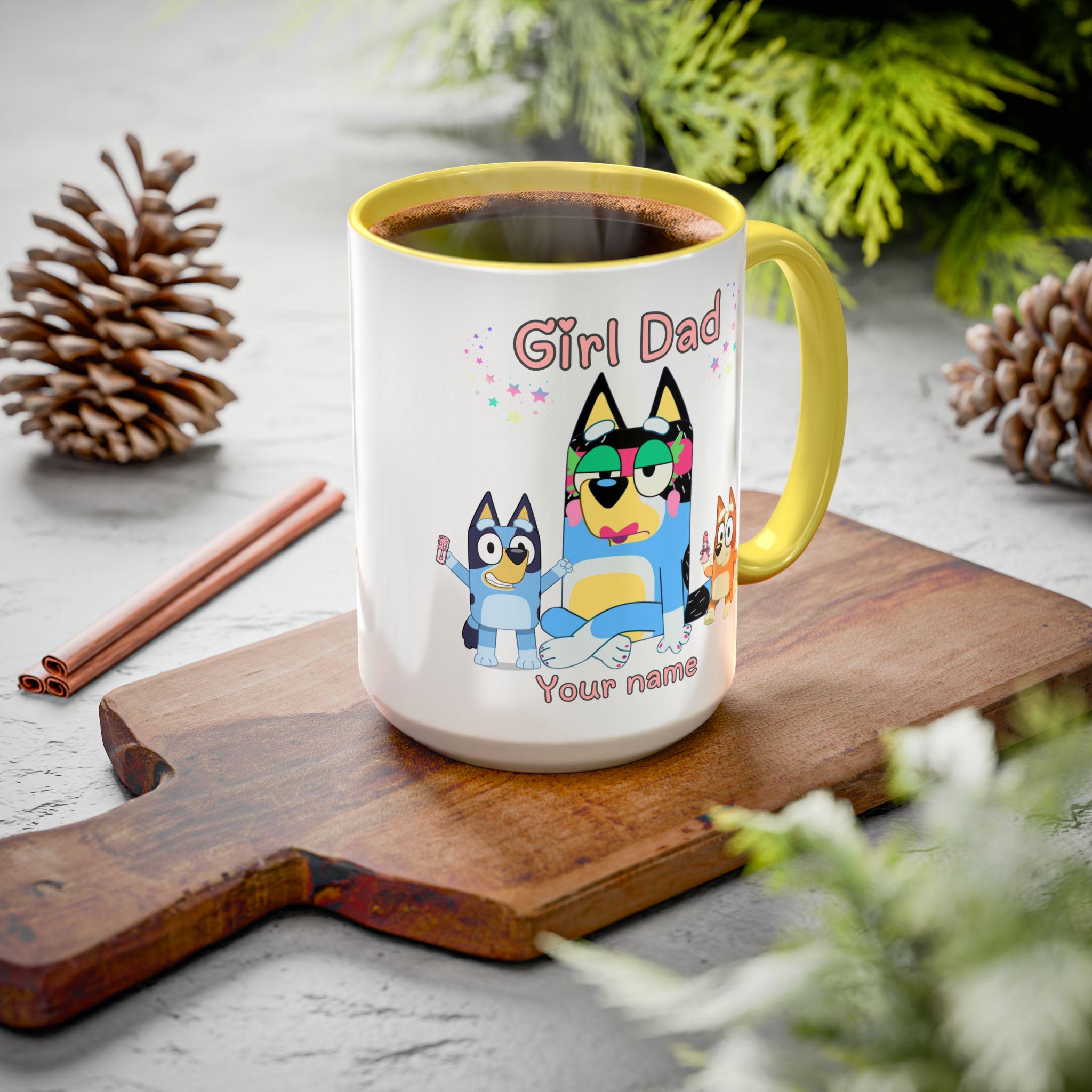 Personalized Bluey Mug, Best Dad Ever, Bluey Mug, Best Daddy Ever Mug ...