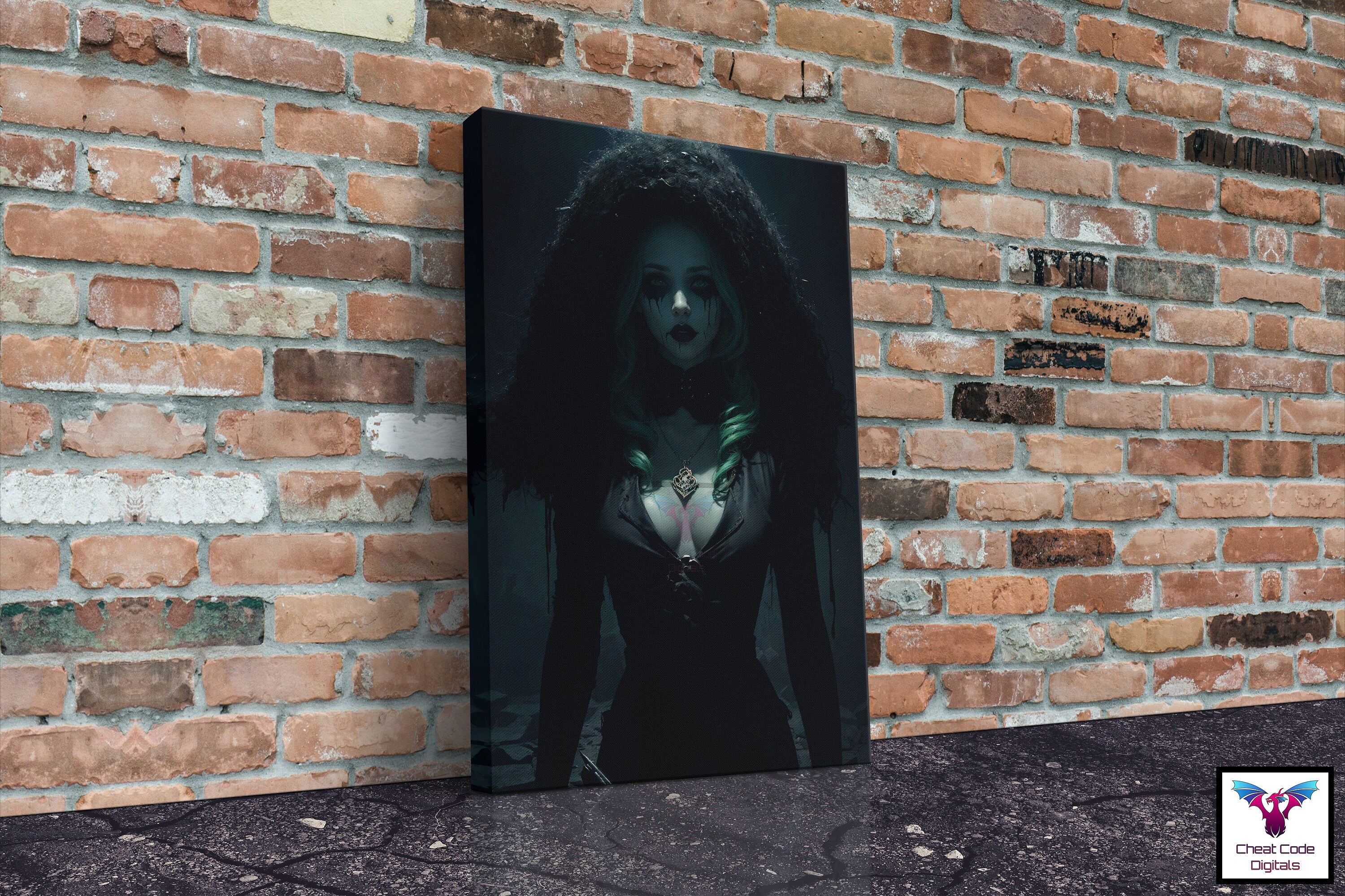 Dark Gothic Lady Stretched Canvas, Framed and Unframed, Fantasy ...