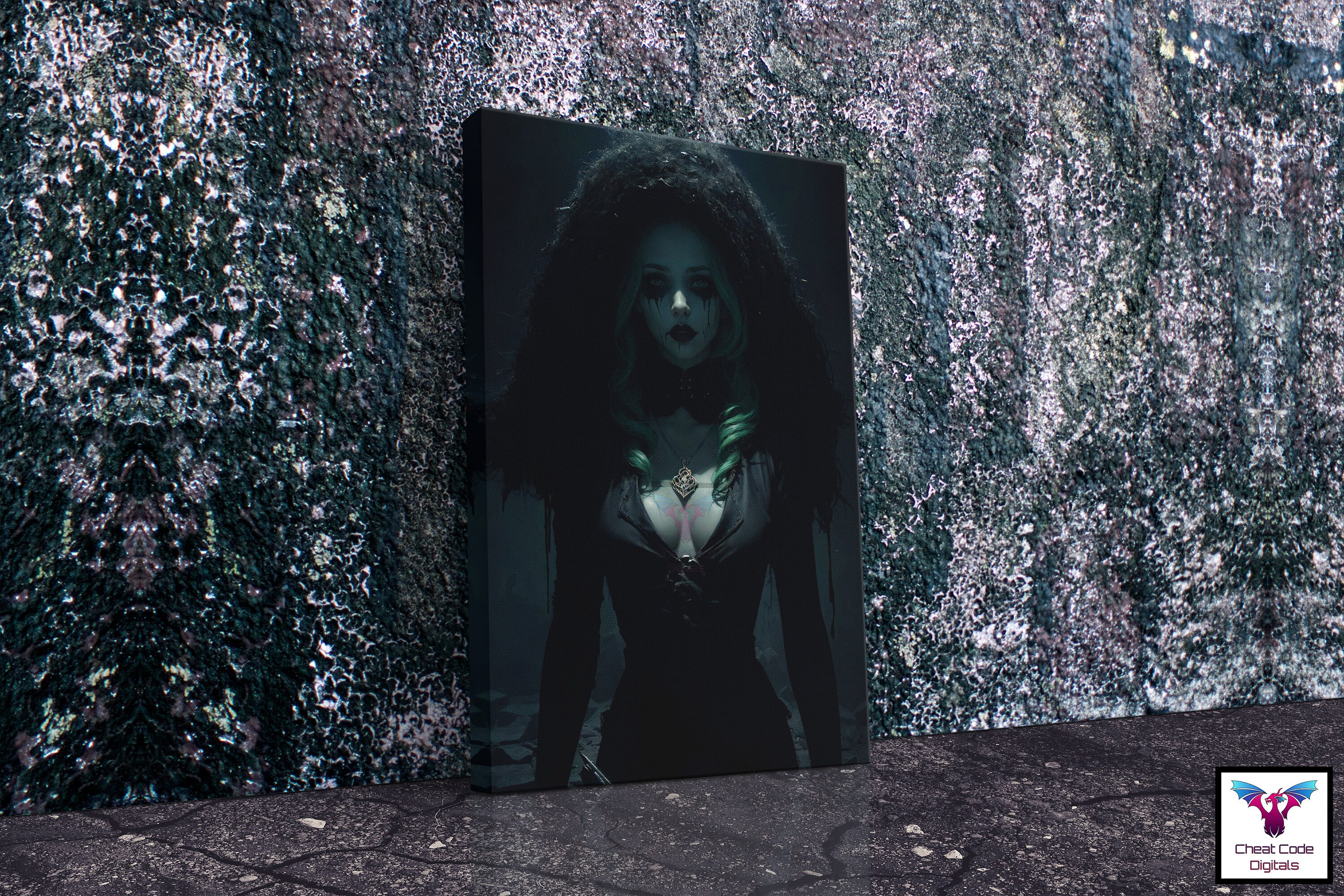 Dark Gothic Lady Stretched Canvas, Framed and Unframed, Fantasy ...