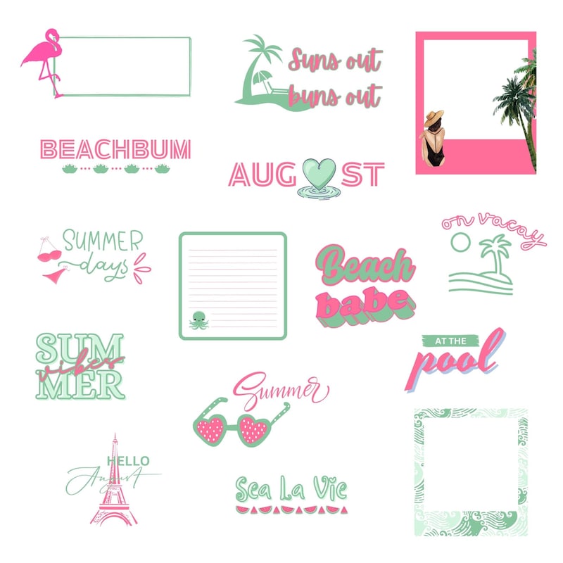 Summer Aesthetic Stickers - Etsy