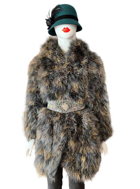 Vintage Ostrich Feather Jacket - Gem