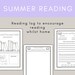 Childrens Summer Reading Journal, Kids Reading Review, Reading Log ...