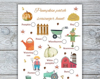 Kids Printable Autumn Scavenger Hunt for Kids Outdoor Games - Etsy