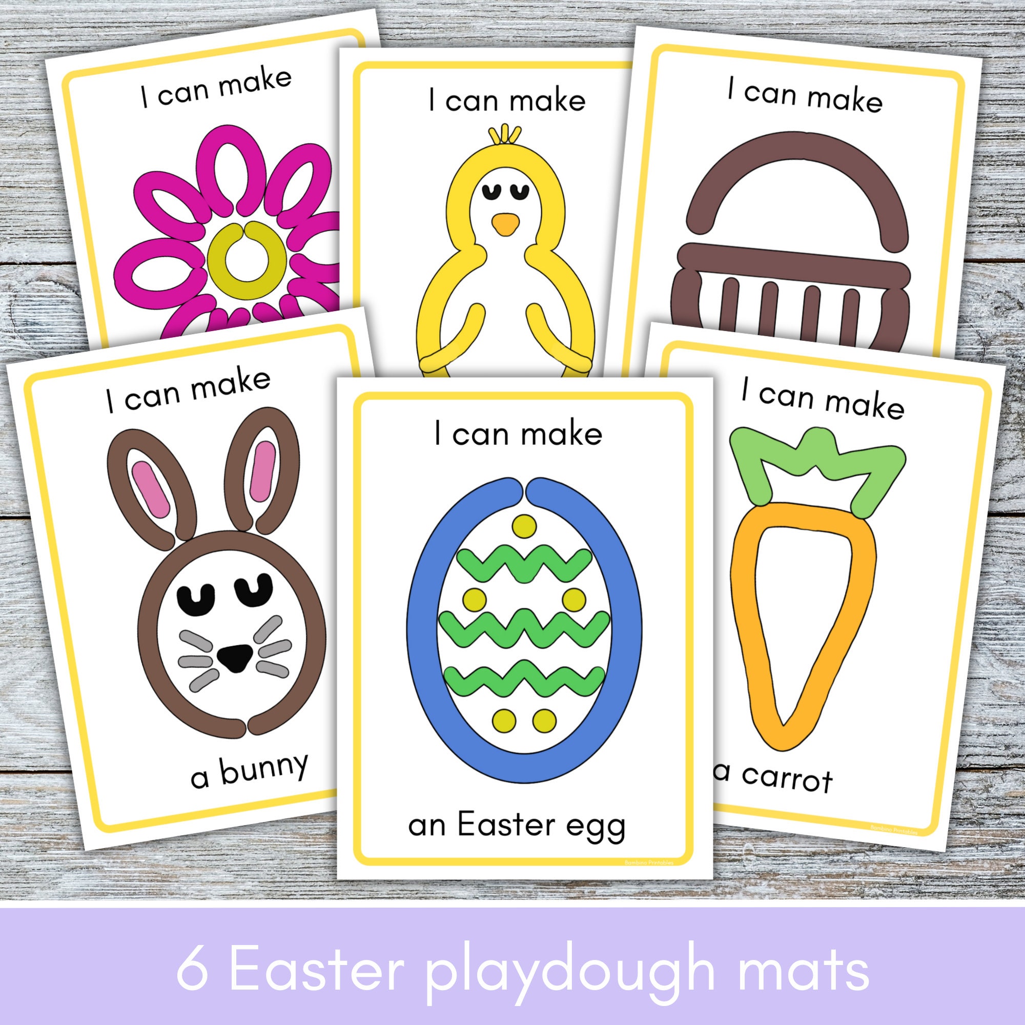 Easter Playdough Mats, Easter Playdough Activity, Easter Preschool ...