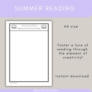 Childrens Summer Reading Journal, Kids Reading Review, Reading Log ...